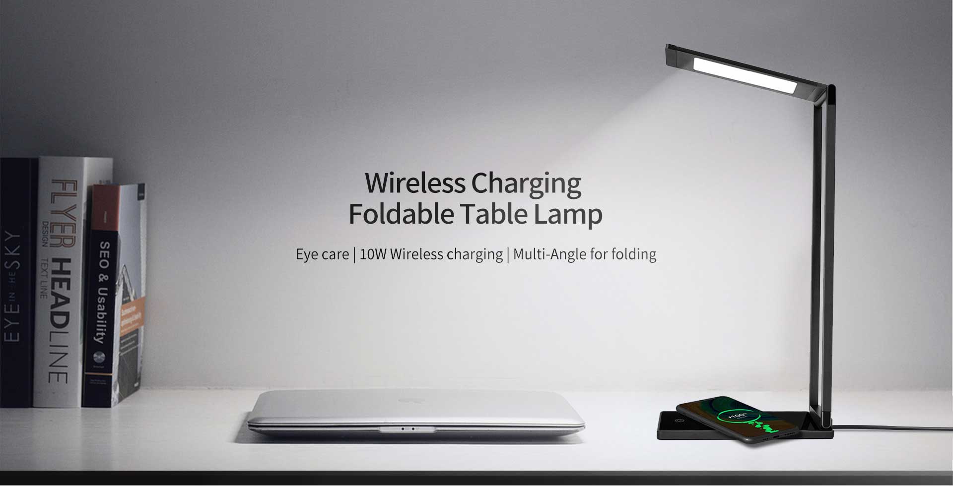 Foldable 10W Wireless Charger Table Lamp-ESL-15 – LED Lamp, Wireless ...